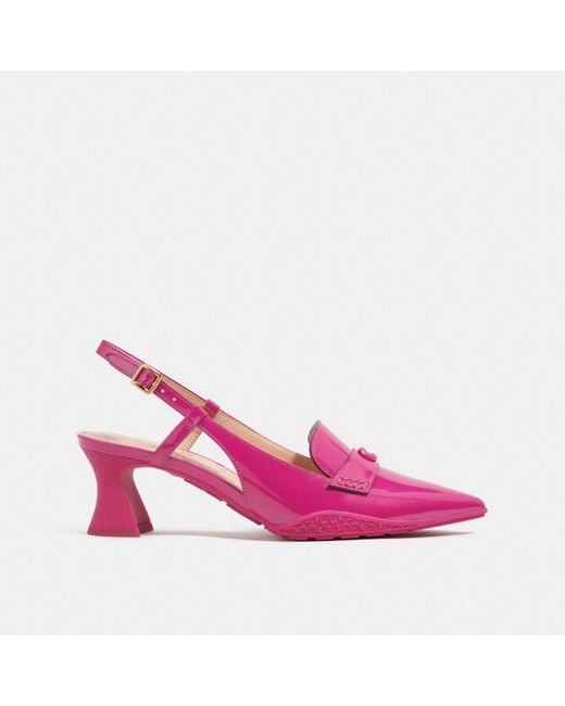 COACH Nikola Hybrid Slingback in Pink | Lyst