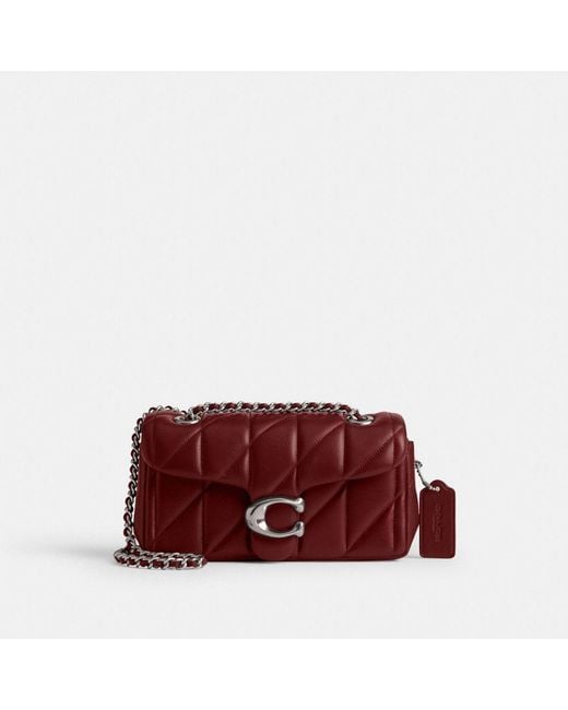 COACH Tabby Shoulder Bag 20 With Pillow Quilting in Red | Lyst