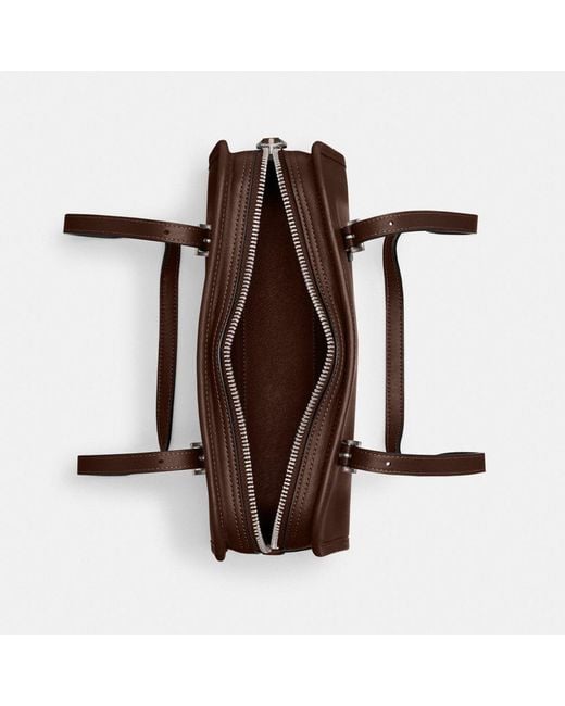 COACH Swing Zip Bag in Brown | Lyst