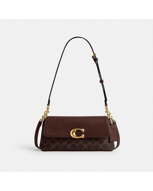 COACH Jet Shoulder Bag in Brown | Lyst