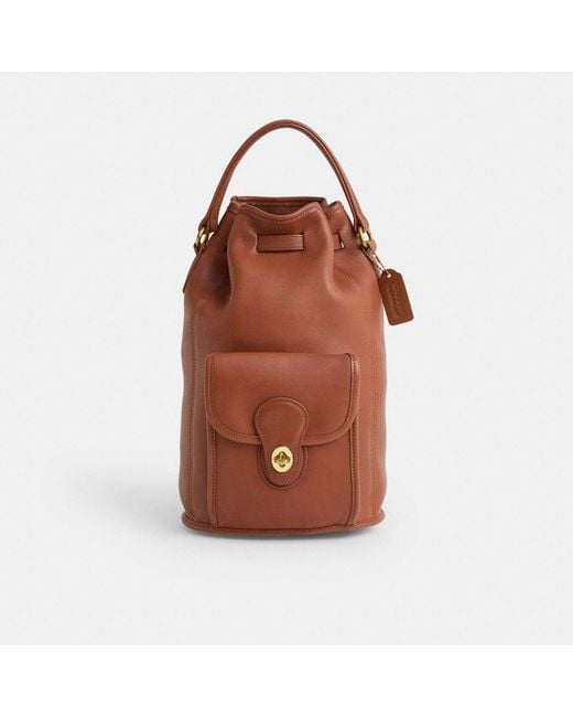 COACH Vintage Classic Handle Backpack in Brown | Lyst