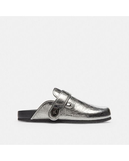 COACH Blake Clog in Gray | Lyst
