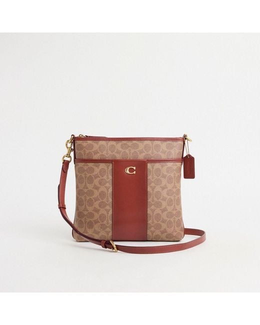 COACH Restored Kitt Messenger Crossbody 26 In Colorblock Signature ...