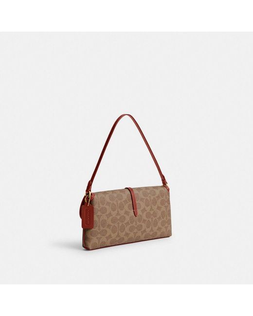 COACH Hamptons Bag In Signature Canvas in Brown | Lyst