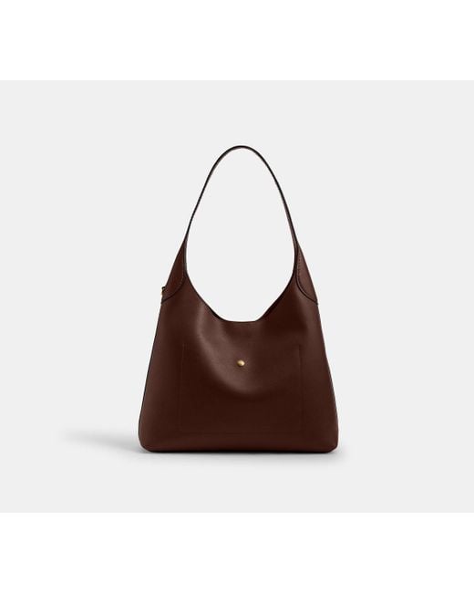 COACH Brooklyn Shoulder Bag 34 in Black | Lyst UK
