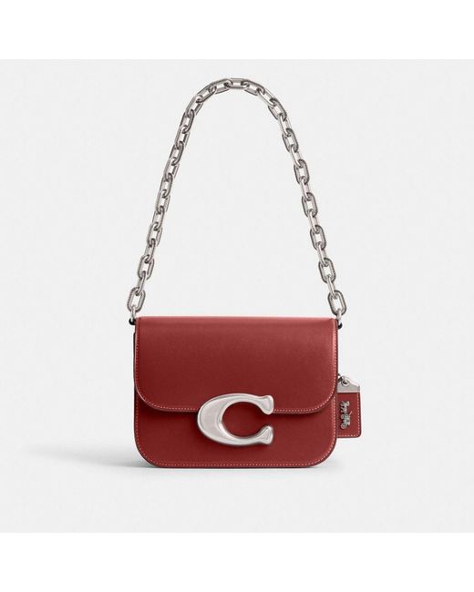 COACH Idol Bag in Red | Lyst