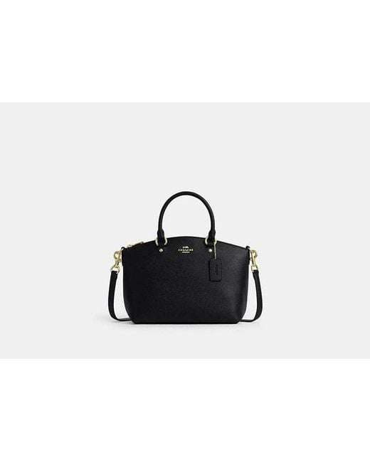 COACH Sadie Satchel Bag in Black | Lyst