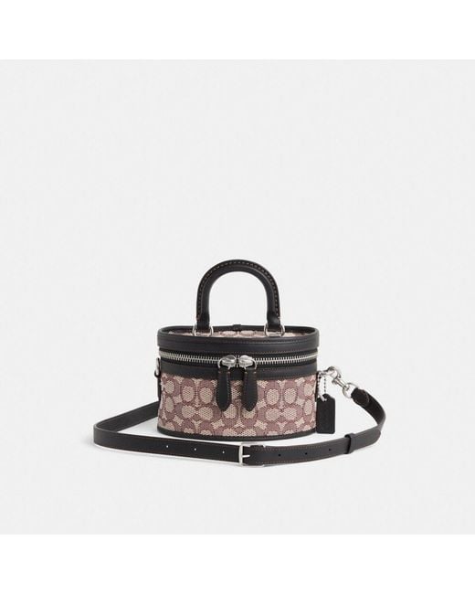 COACH Restored Trail Bag In Signature Textile Jacquard in Black | Lyst