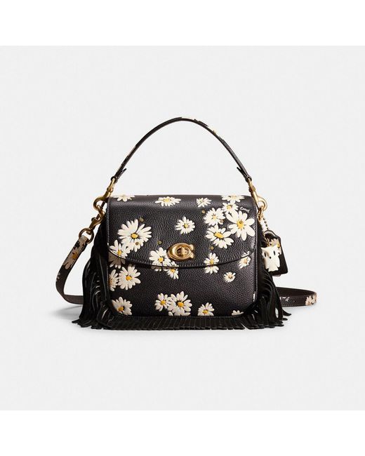 COACH Upcrafted Cassie Crossbody Bag 19 With Floral Print in Black | Lyst