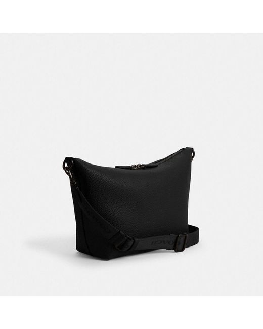 COACH Top Zip Messenger Bag in Black for Men | Lyst