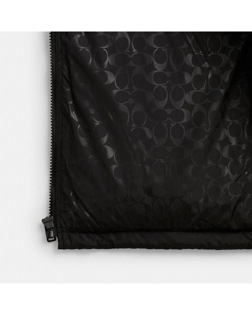 COACH Down Puffer Jacket In Recycled Polyester in Black for Men | Lyst