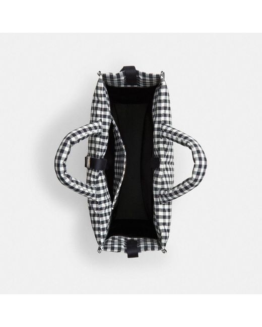 COACH Topia Loop Tote In Recycled Polyester With Gingham Pattern in ...
