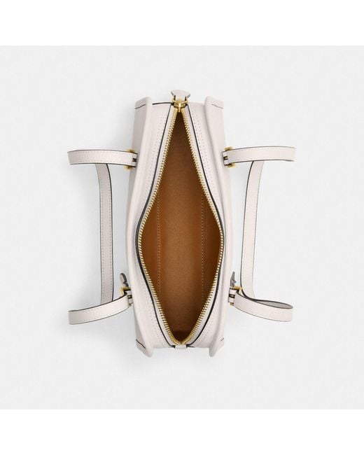 COACH Swing Zip Bag in White | Lyst