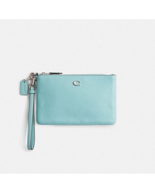 COACH Restored Small Wristlet in Blue | Lyst