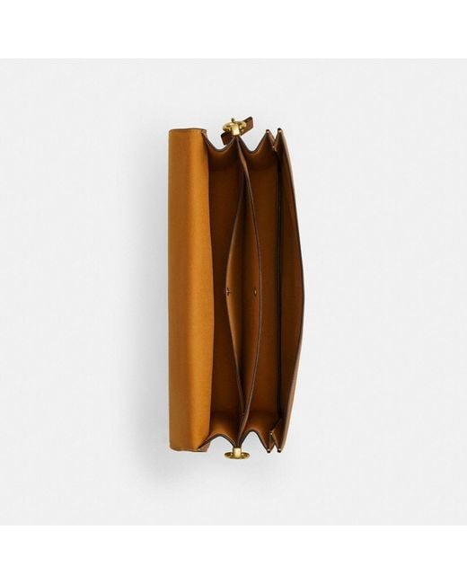 COACH Chain Tabby Shoulder Bag 35 in Brown | Lyst