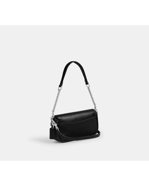 COACH Hailey Flap Bag in Black | Lyst UK