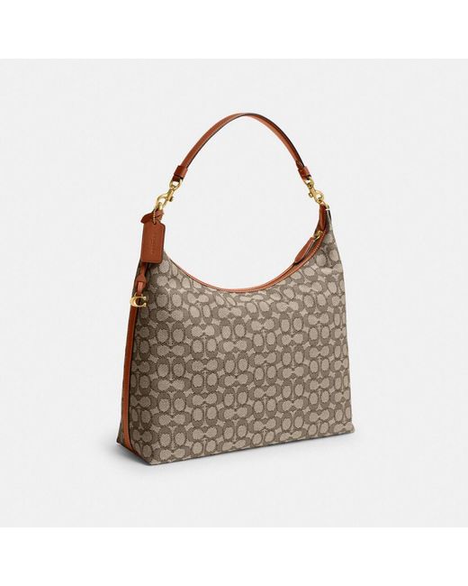 COACH Juliet Shoulder Bag 38 In Signature Textile Jacquard in Gray | Lyst