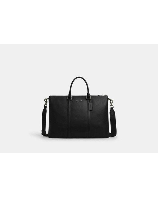 COACH Caleb Work Bag in Black for Men | Lyst