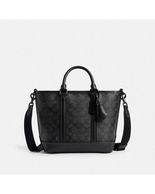 COACH Metropolitan Carryall Bag 22 In Signature Canvas in Black for Men ...