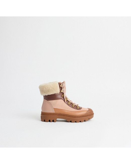 COACH Restored Talia Bootie in Brown | Lyst