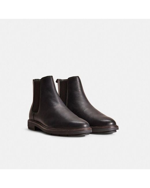 COACH Restored Chelsea Boot in Black for Men | Lyst