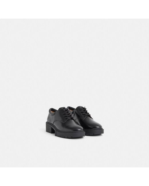 COACH Restored Lyla Platform Derby in Black | Lyst
