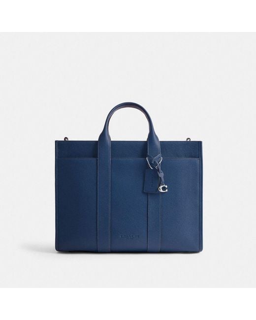 COACH Wesley Tote in Blue for Men | Lyst