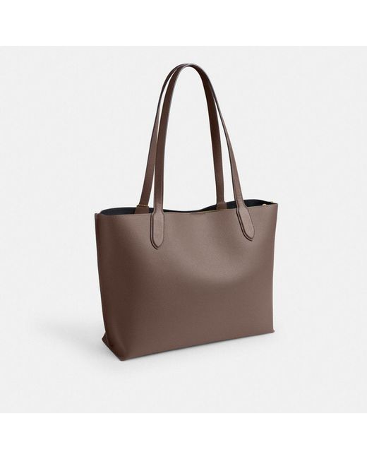 COACH Willow Work Tote 38 in Brown | Lyst