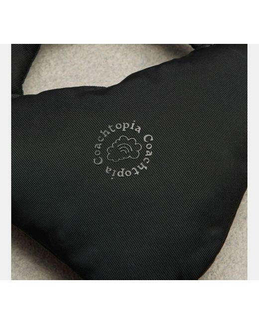 COACH Coachtopia Loop Puffy Heart Bag Charm in Black | Lyst UK