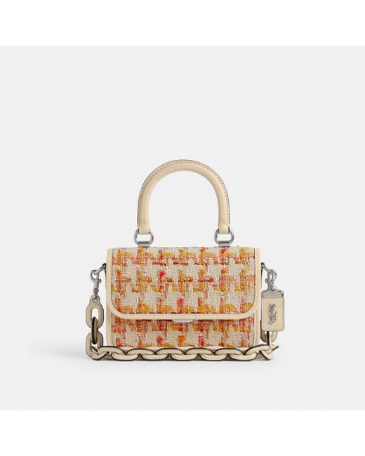 COACH Rogue Top Handle Bag In Tweed in Metallic | Lyst