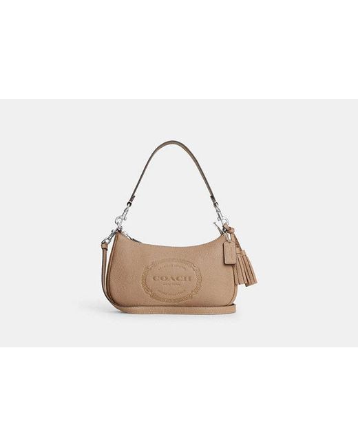 COACH Teri Shoulder Bag With Coach Heritage | Lyst UK