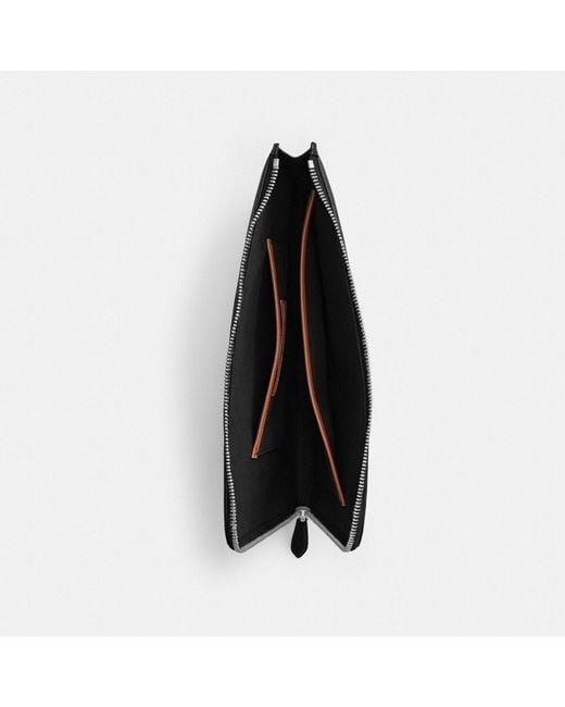 COACH Laptop Case In Signature Canvas in Black for Men | Lyst