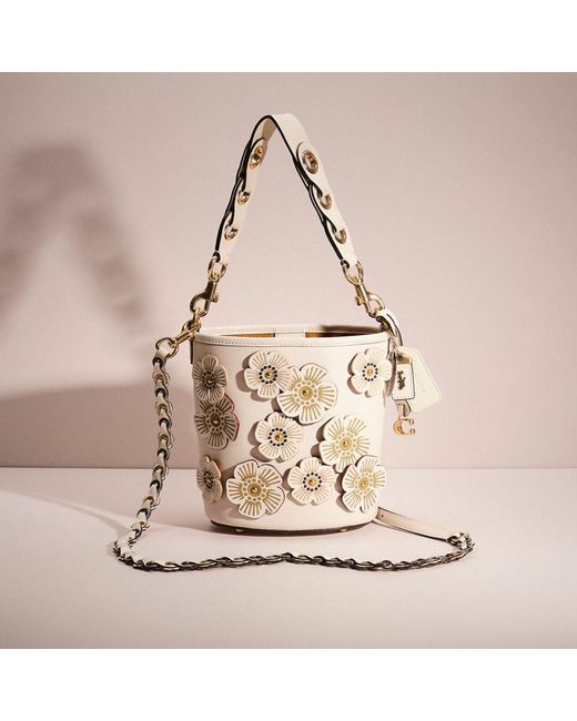 COACH Upcrafted Dakota Bucket Bag 16 in Natural | Lyst