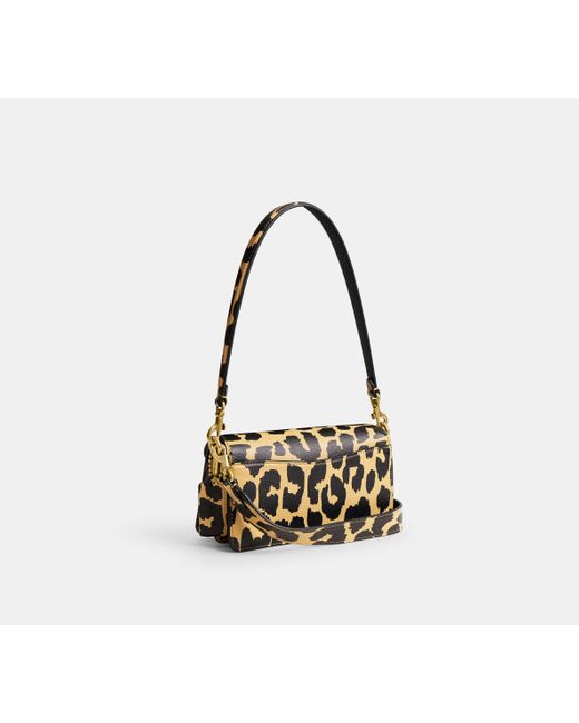 COACH Tabby Shoulder Bag 20 With Leopard Print in Black | Lyst UK