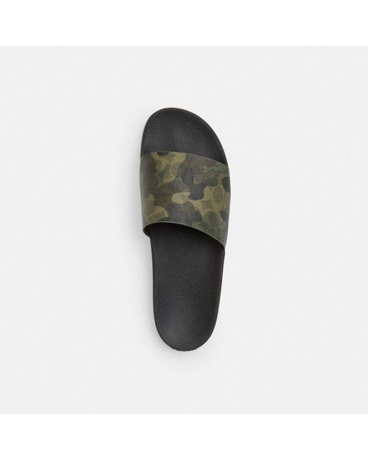 COACH Slide In Signature Camo Print in Brown for Men | Lyst
