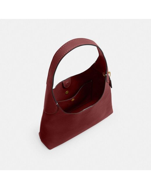 COACH Brooklyn Shoulder Bag 28 in Red | Lyst