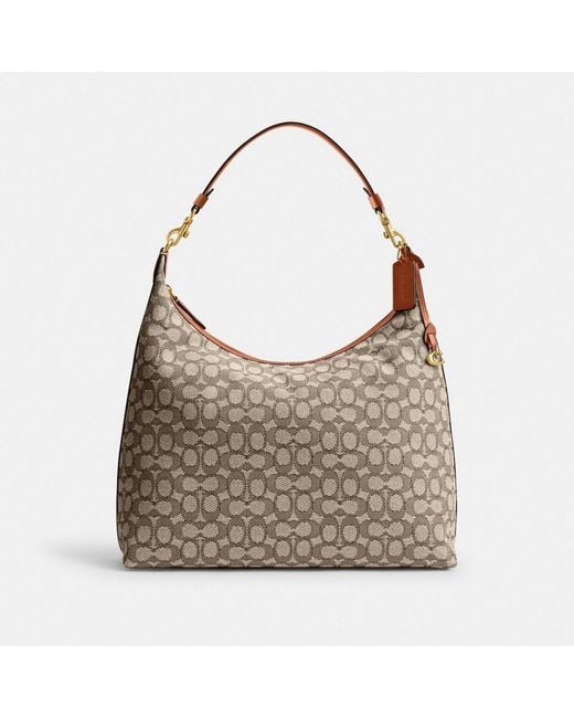 COACH Juliet Shoulder Bag 38 In Signature Textile Jacquard in Gray | Lyst