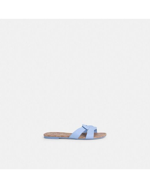 COACH Restored Essie Sandal in Blue | Lyst