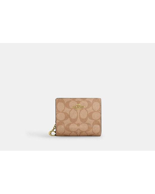 COACH Snap Wallet in Black | Lyst UK