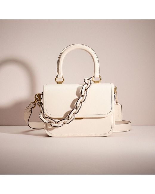 COACH Restored Rogue Top Handle Bag in Natural | Lyst