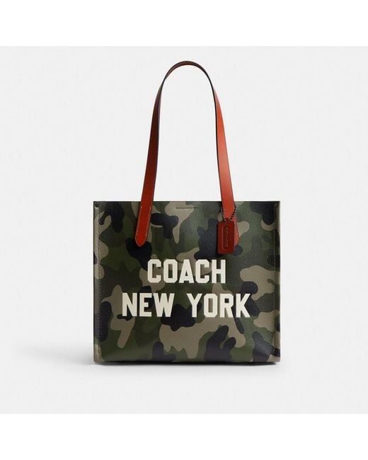 COACH Relay Tote Bag 34 With Camo Print And Graphic in Black for Men | Lyst