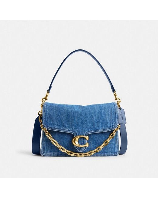 COACH Chain Tabby Shoulder Bag 30 in Blue | Lyst