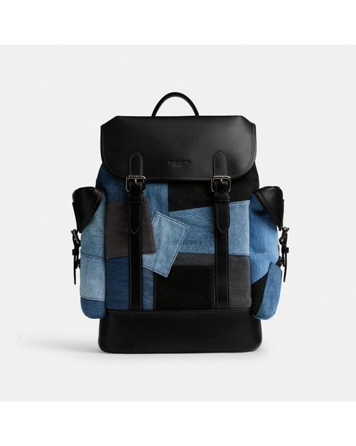 COACH Hitch Backpack With Patchwork in Black for Men | Lyst