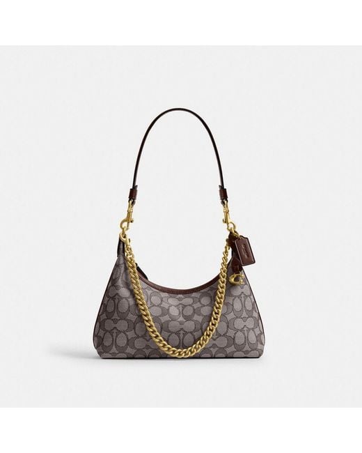COACH Juliet Shoulder Bag 25 In Signature Jacquard in Gray | Lyst