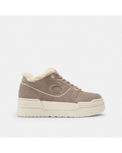 COACH Soho Platform Sneaker in Natural | Lyst
