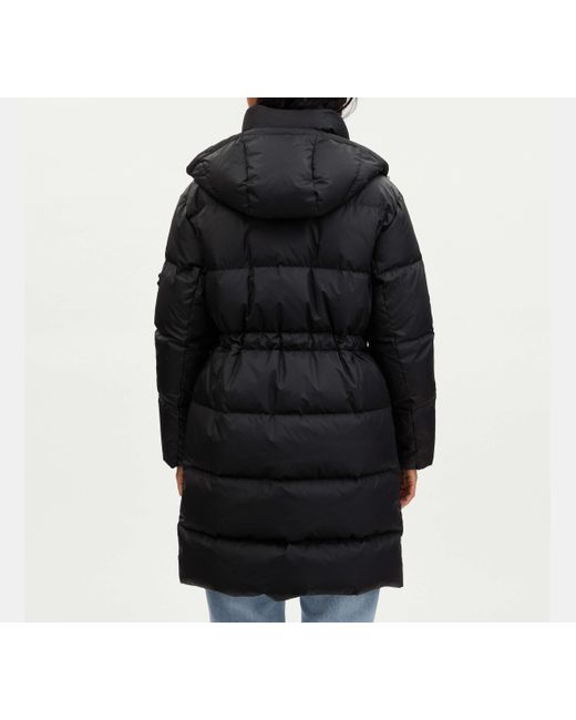 COACH Signature Mid Down Puffer Jacket in Black | Lyst UK