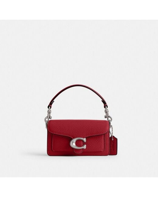 COACH Tabby Bag 12 in Red | Lyst