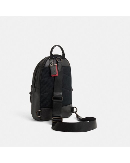 COACH Upcrafted Charter Pack in Black | Lyst