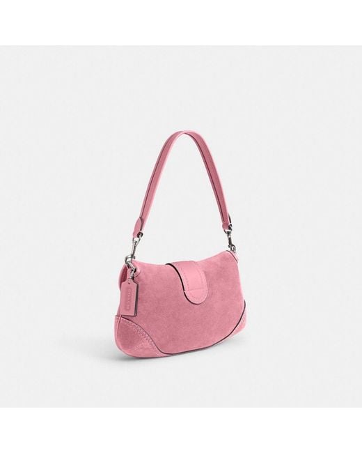 COACH Soho Flap Bag in Pink | Lyst