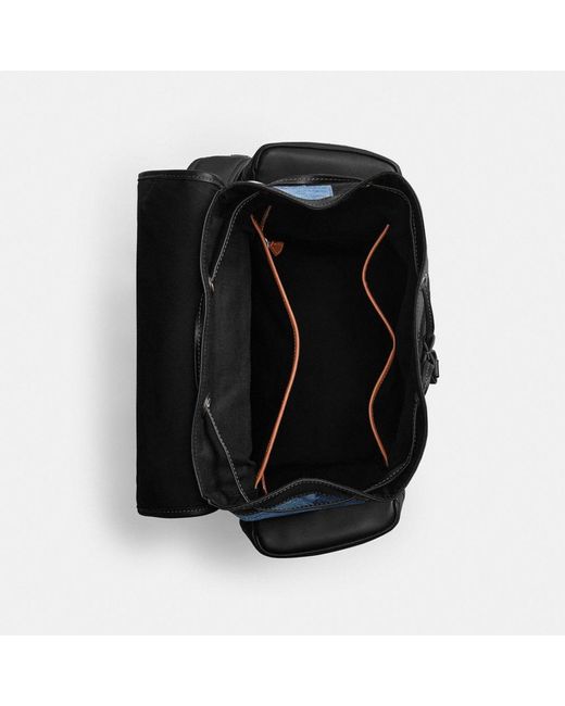 COACH Hitch Backpack With Patchwork in Black for Men | Lyst